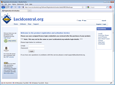 Registering the Lucid Player (Application Edition)